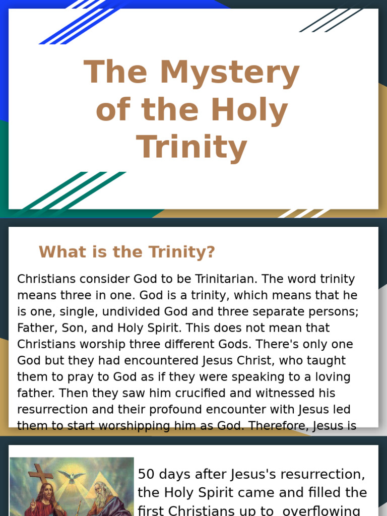 Understanding the Holy Trinity Explained | PDF | Trinity | God The Father