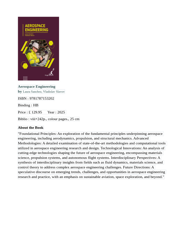 Comprehensive Guide to Aerospace Engineering | PDF