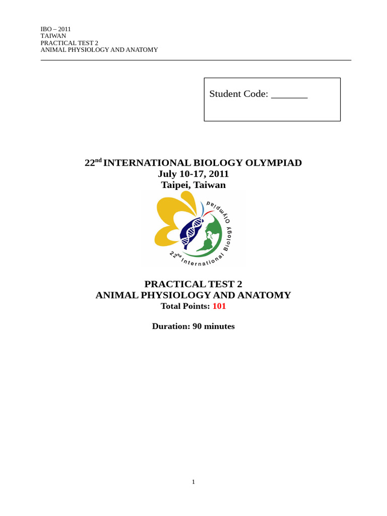 Prac 2-Animal Physiology and Anatomy-EnG (Final Ver) | PDF | Muscle ...