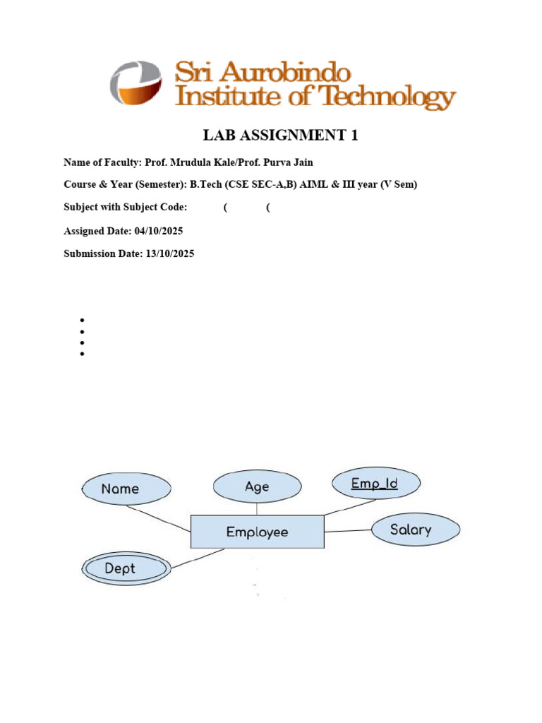 DBMS Lab Assignment | PDF