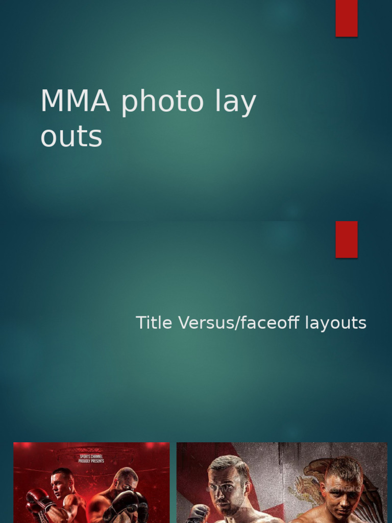 MMA Photo Shoot Lay Out | PDF