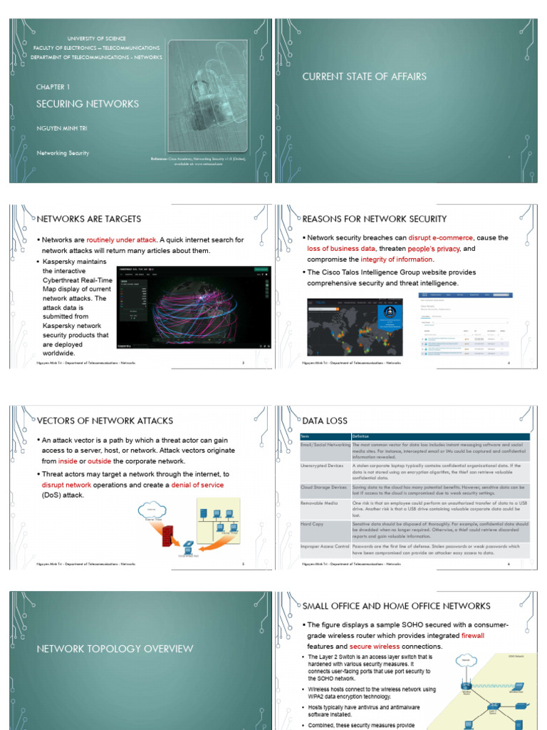 Chapter1 Securing Networks | PDF | Malware | Computer Virus