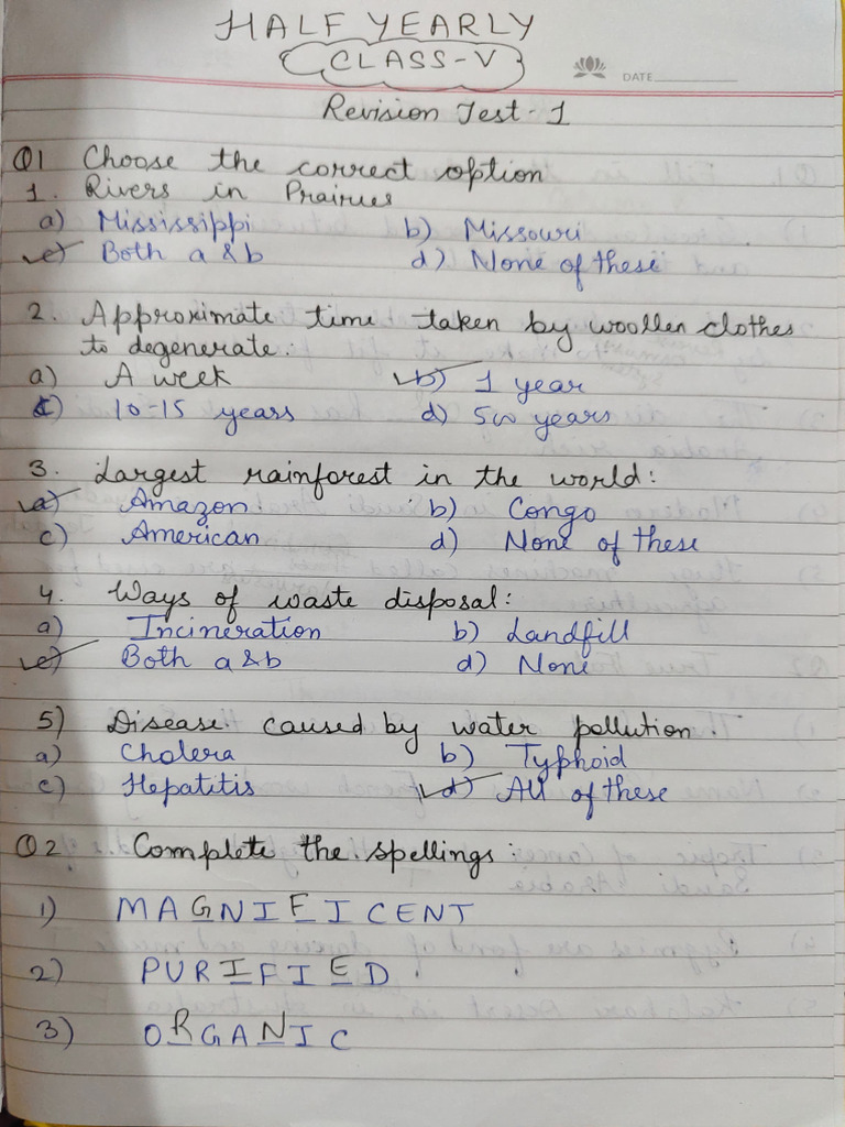 R - Test Class 5 | PDF