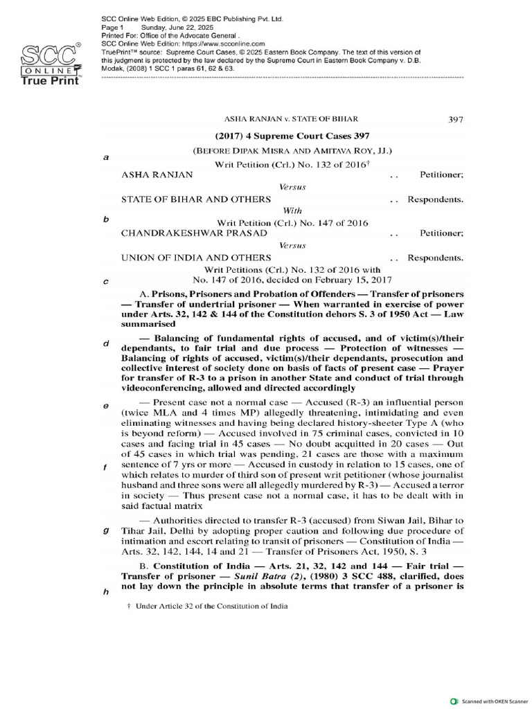 Balancing Accused Victim Case | PDF