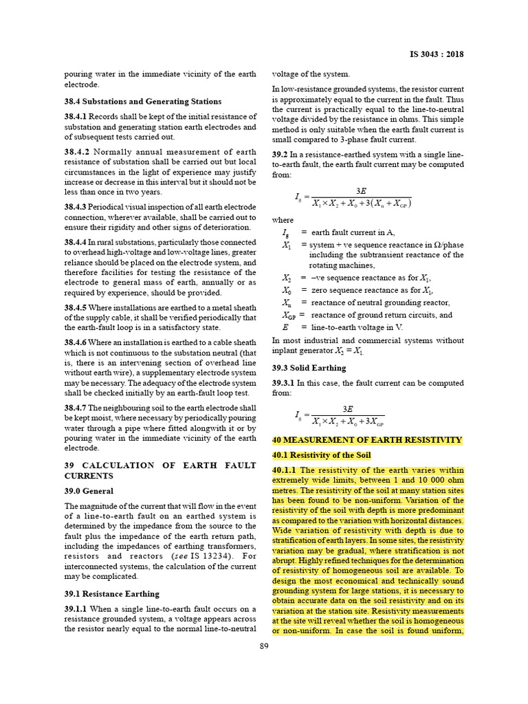 Earth Electrode Testing Guidelines | PDF | Electrical Resistivity And ...
