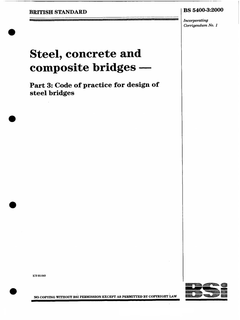 BS 5400 Part 3 | PDF