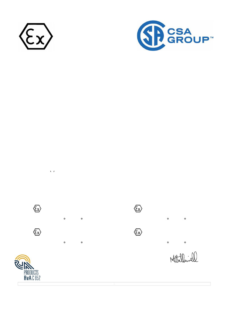 Certificate of Compliance Rosemount 700xa Gas Chromatograph Eu Type ...