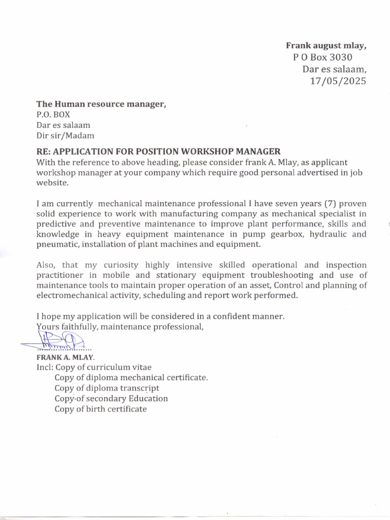 Workshop Manager | PDF