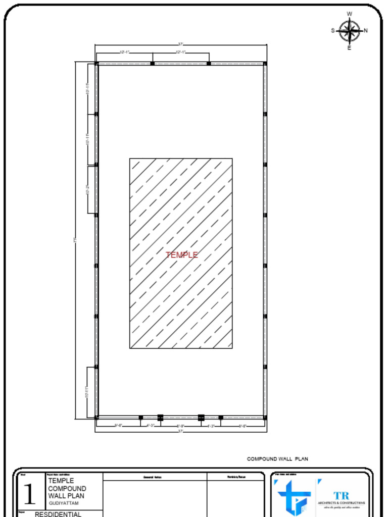 Temple Compound Wall-Model | PDF