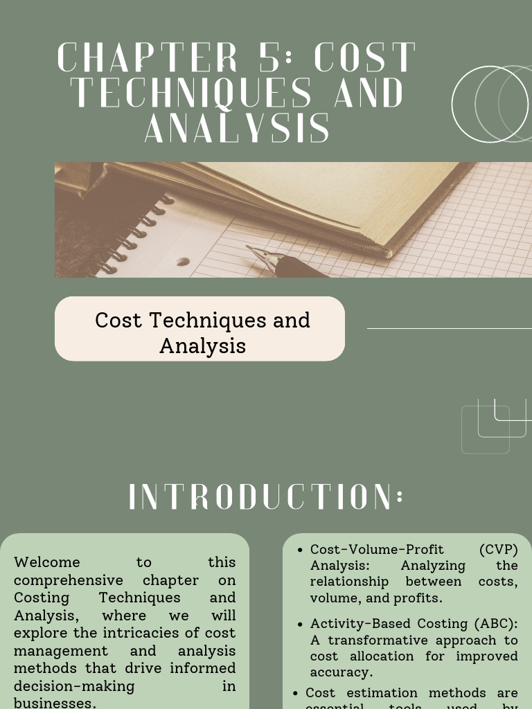Cost Analysis Techniques Overview | PDF | Business Economics | Business