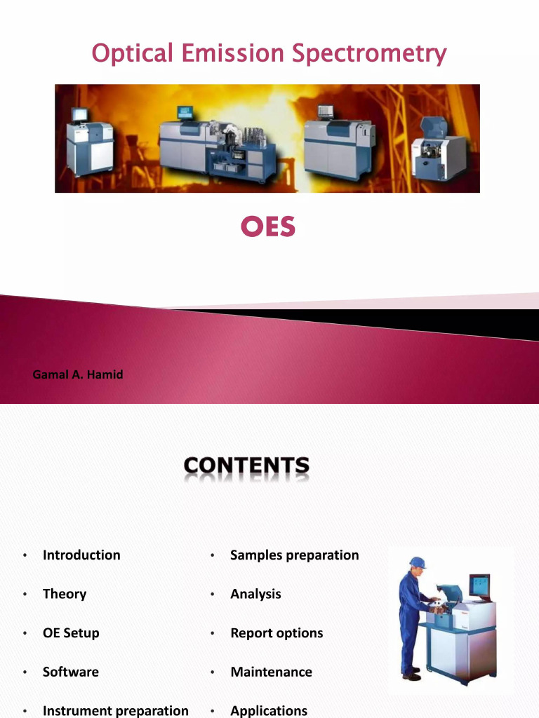 Optical Emission Spectrometry OES - 20251004 - 060901 | PDF