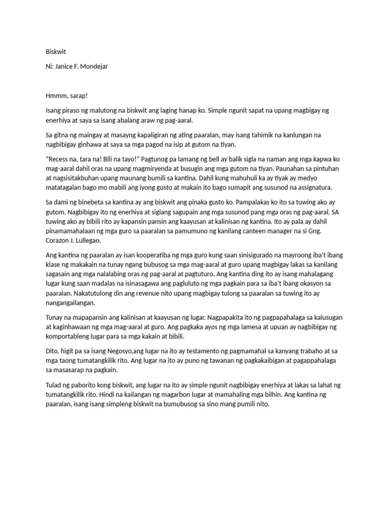 Biskwit | PDF