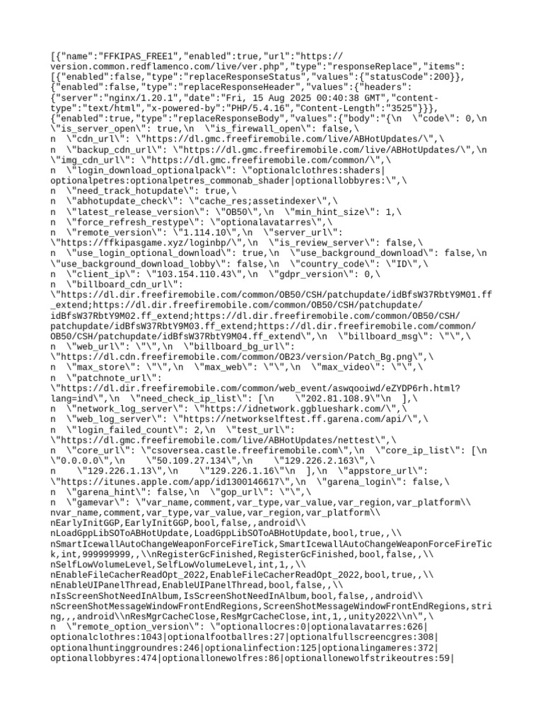 Ffkipasfree Config | PDF | Networking | Internet & Web