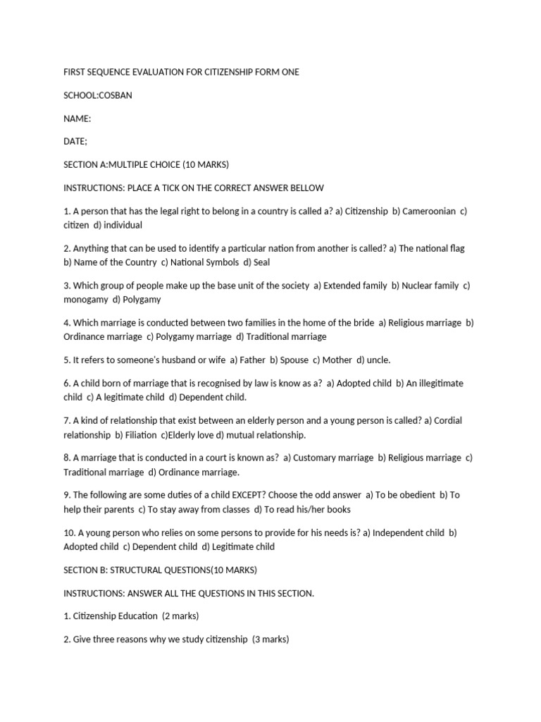 FIRST Sequence-Citizen f1 CSBN | PDF