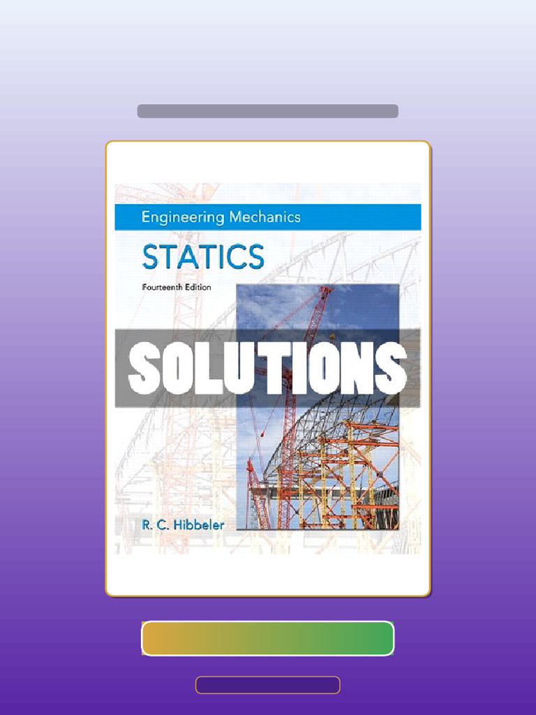 Engineering Mechanics Statics 14 Ed Hibbeler eBook and TestBank Bundle ...