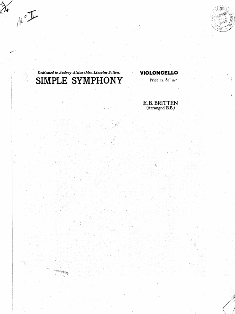 BRITTEN_SIMPLE SYMPHONY_cordes réglées_vlc | PDF