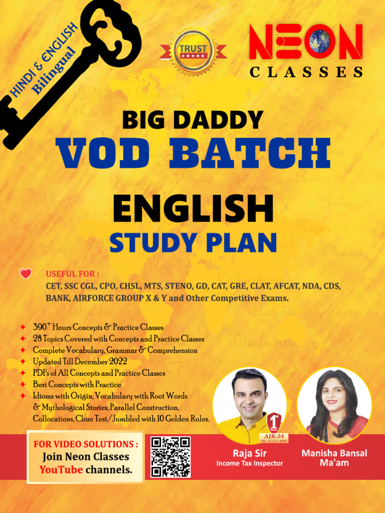 English Selection Plan ? Study Plan ? | PDF | Adjective | Perfect (Grammar)