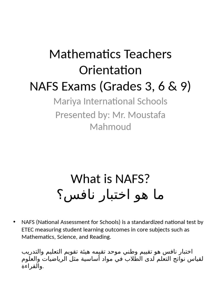 Mariya_NAFS_Math_Orientation_Presentation | PDF