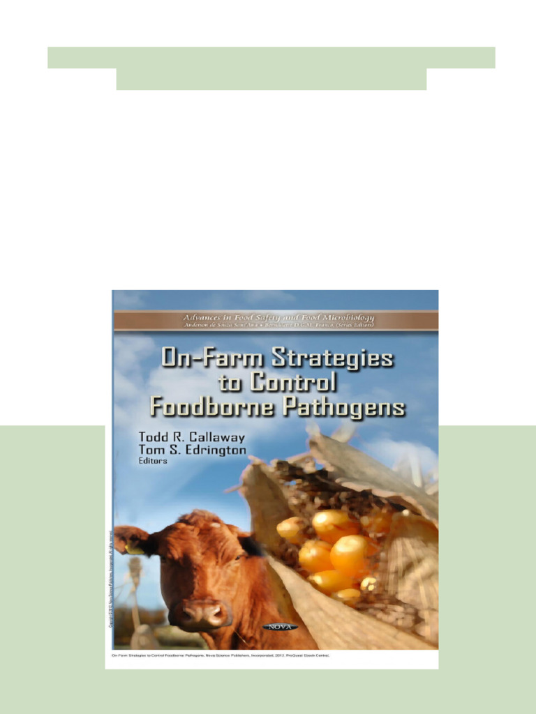 On Farm Strategies To Control Foodborne Pathogens 1st Edition Todd R ...