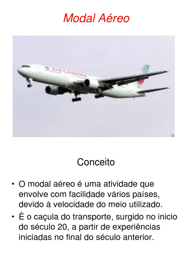 Aula de Modal Aereo | PDF | Aviação civil | Aeroporto