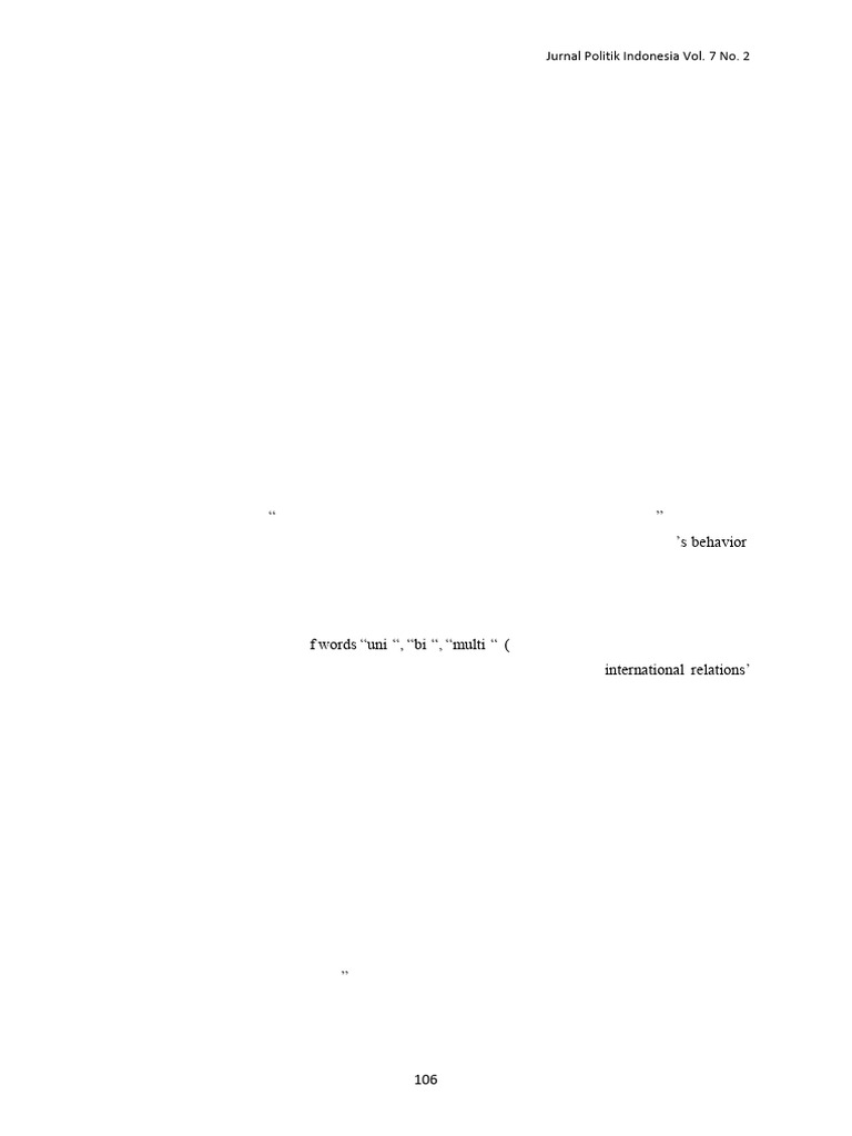 Understanding Polarity in International Relations | PDF | Polarity ...