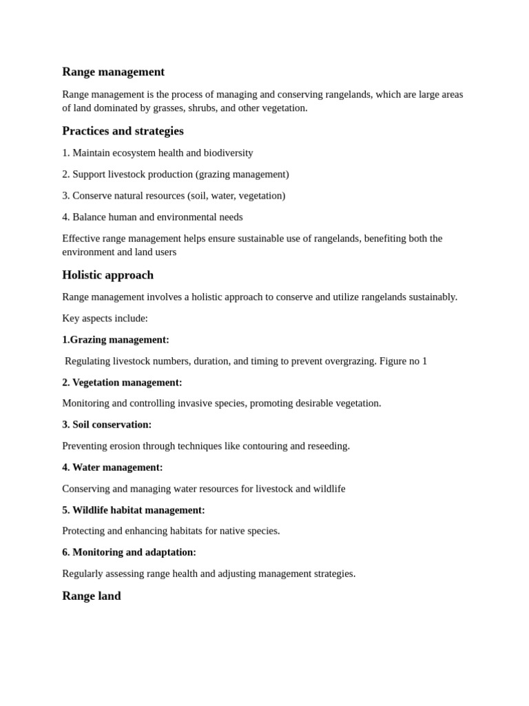 Effective Rangeland Management Strategies | PDF | Grazing | Grassland