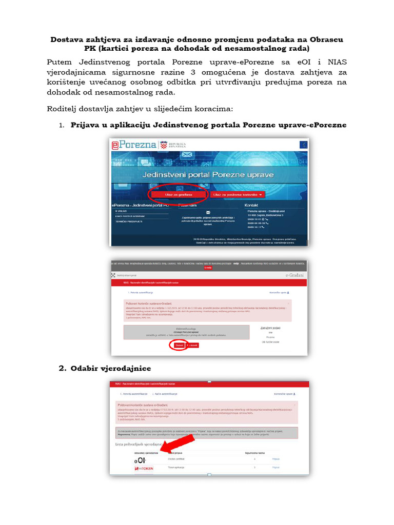 PK Obrazac Korak Po Korak | PDF