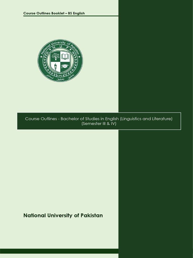 3 BS English Course Outlines | PDF | Curriculum | Quadratic Equation