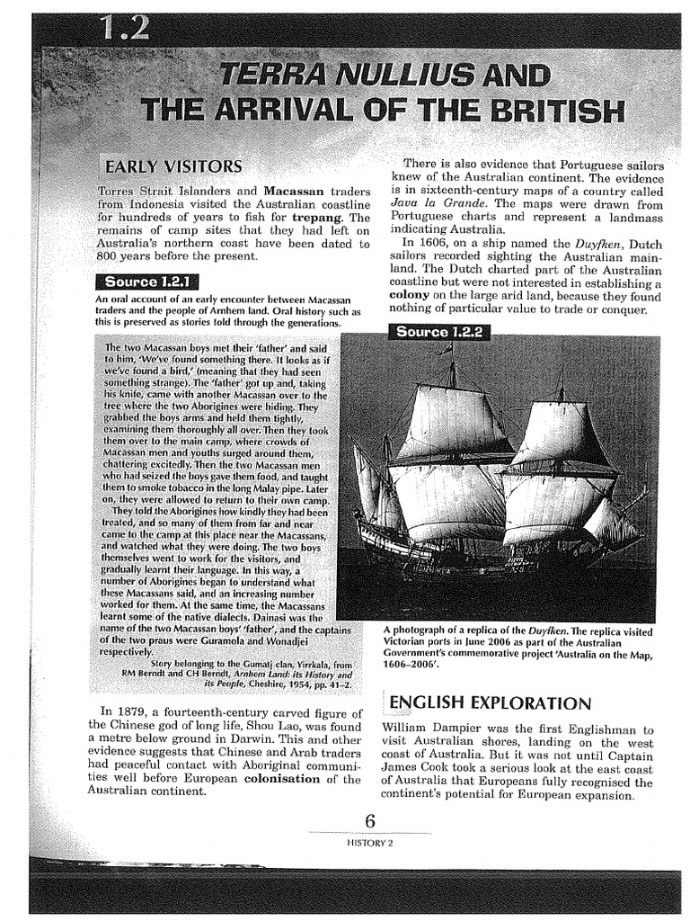 2.3 Terra Nullius and The Arrival of The British | PDF