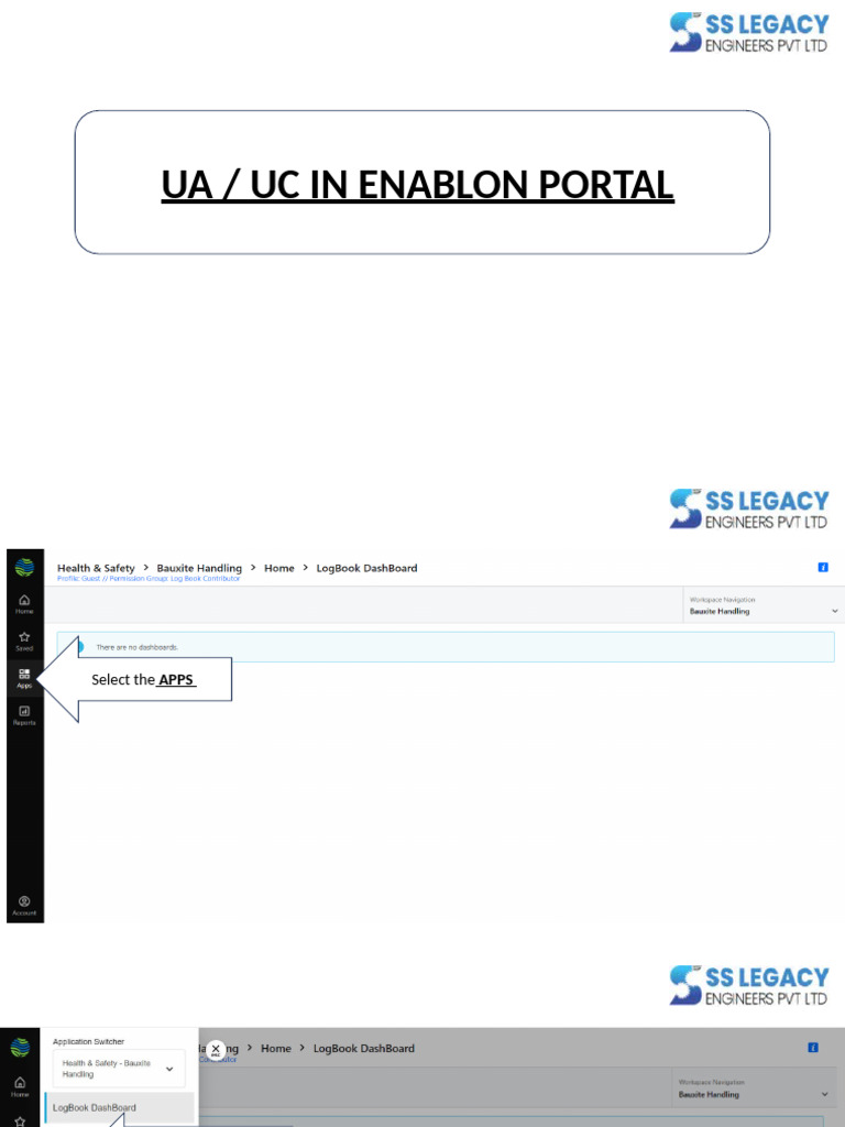 UA/UC Process in Enablon Portal Guide | PDF