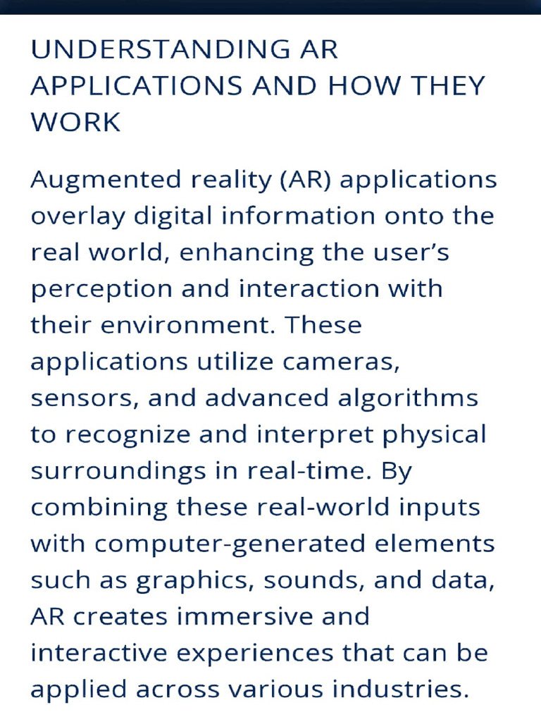 ARVR Unit 5 | PDF