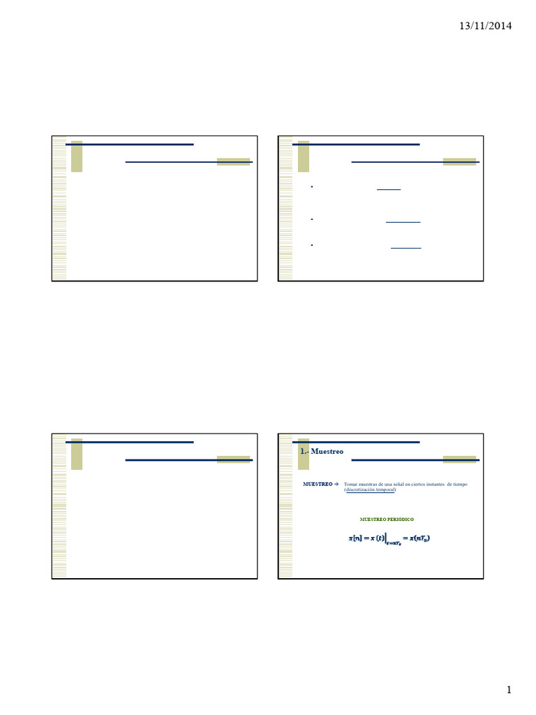 Presentaci N T4 | PDF | Muestreo (procesamiento de señal) | Tecnología de información y ...