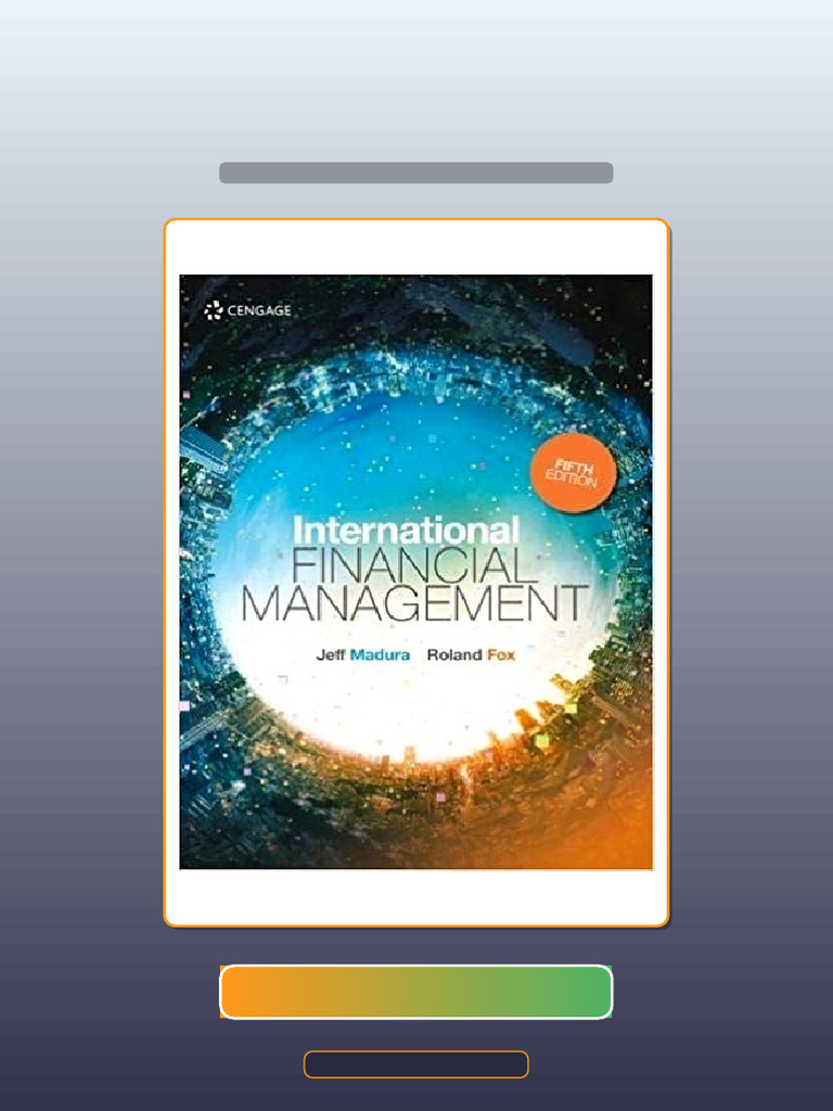 International Financial Management 5th Edition Ebook and TestBank ...