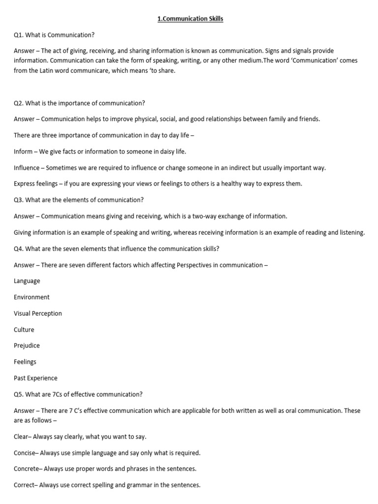 Essential Communication Skills Guide | PDF | Random Access Memory | Byte