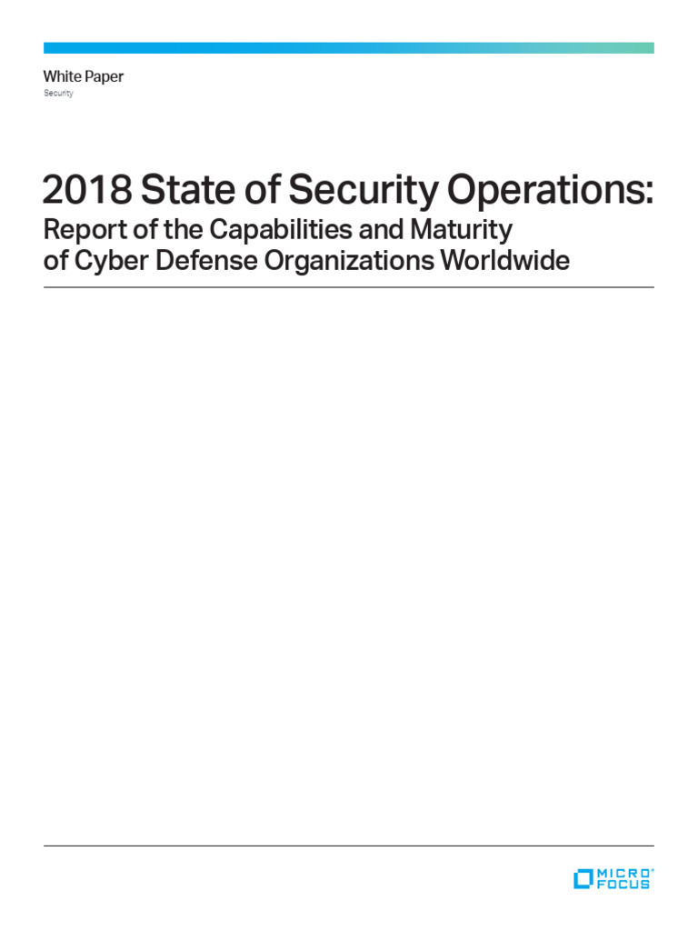 2018 State of Security Operations | PDF | Computer Security | Security