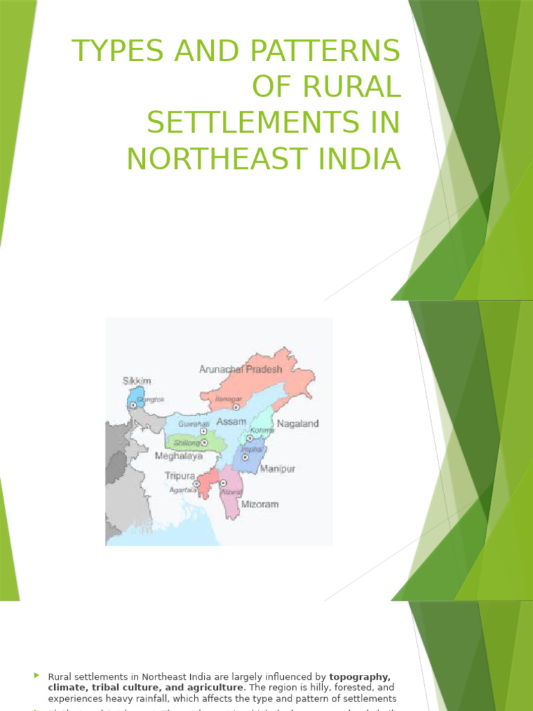 Types and Patterns of Rural Settlements in Northeast | PDF | Earth ...