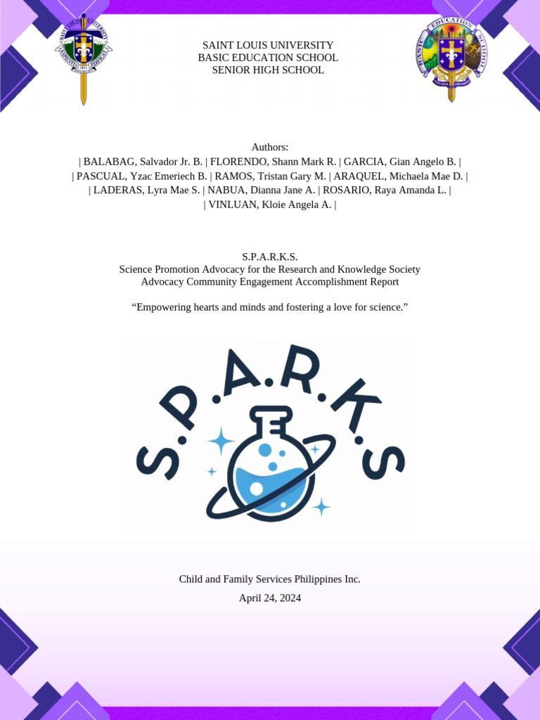 SPARKS Advocacy Report for Orphaned Children | PDF | Well Being ...