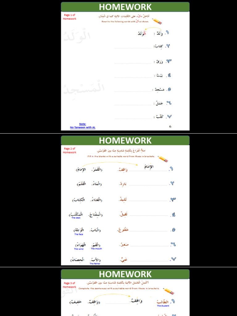 Homework Lesson 3 | PDF