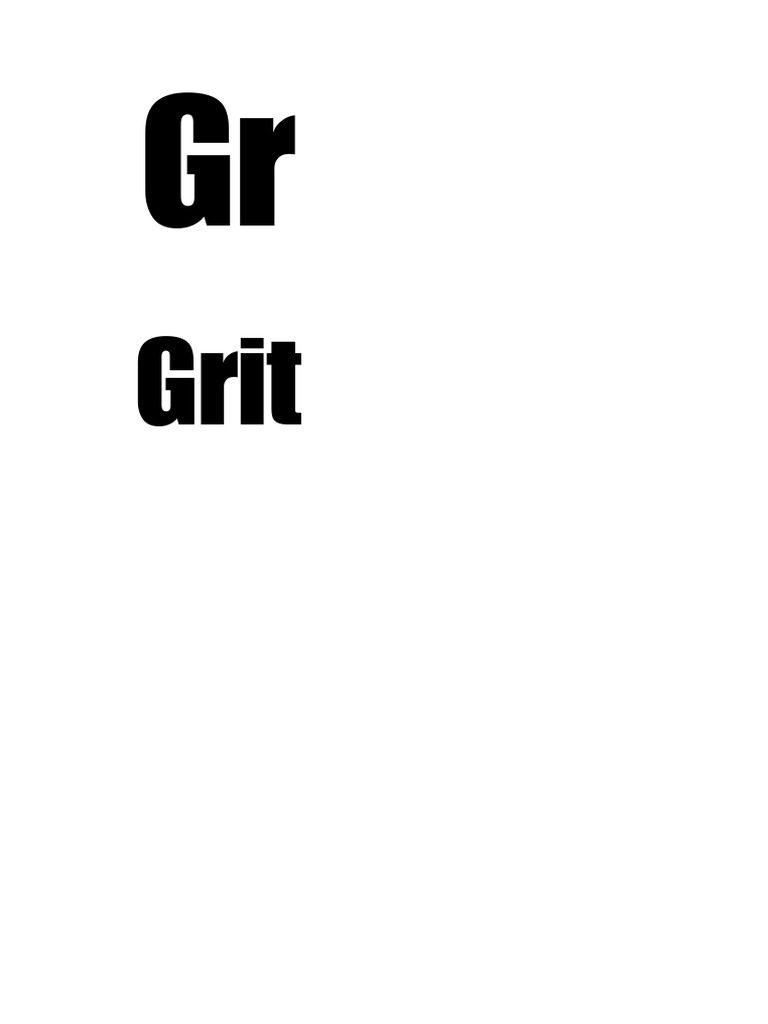 Gr Grit | PDF