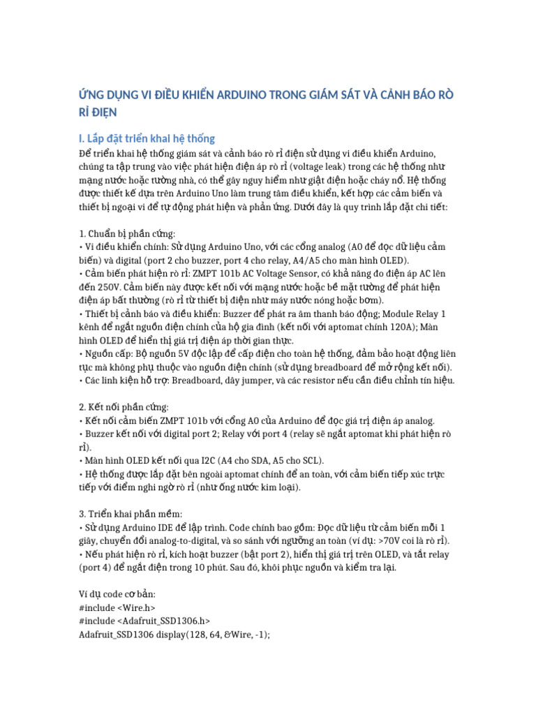 Ung_dung_Arduino_Giam_sat_Ro_ri_dien (1) | PDF
