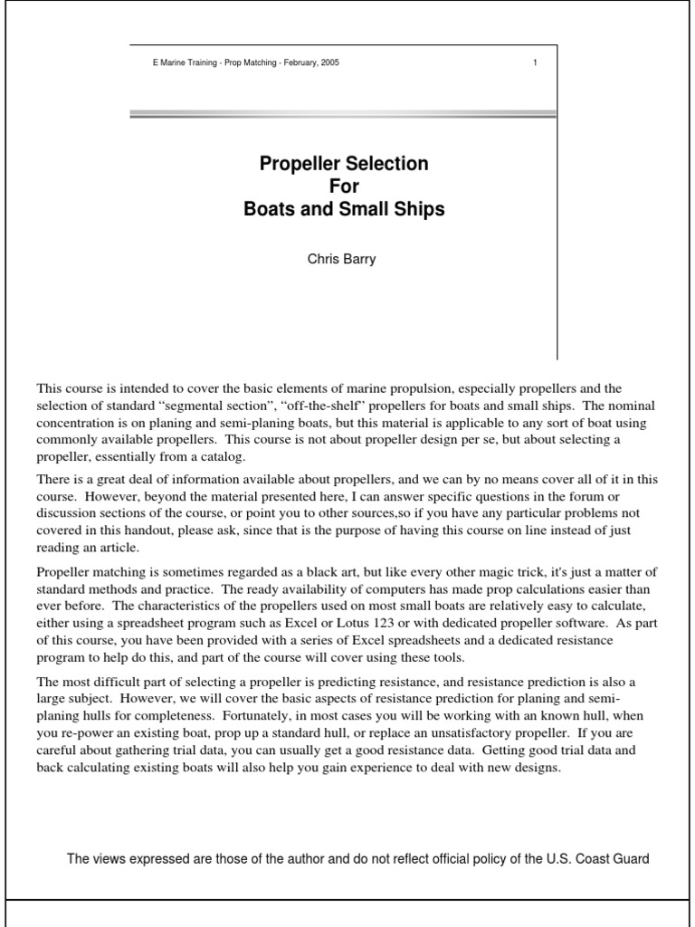 Propeller Course Pdf Propeller Spacecraft Propulsion