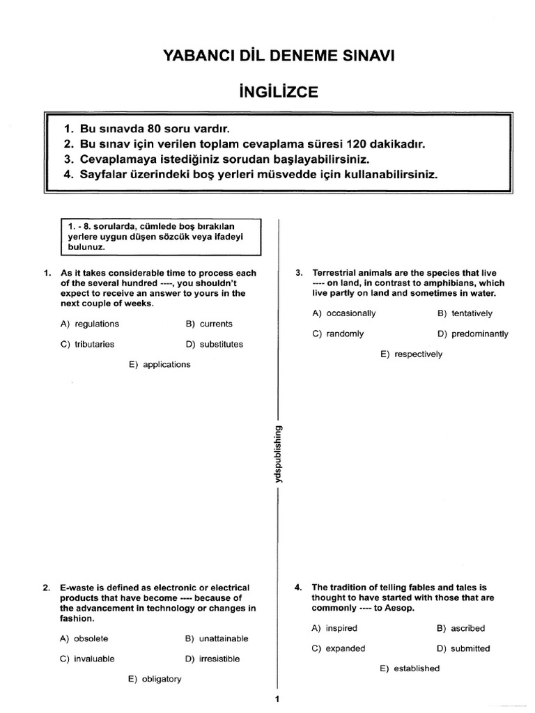 Proficiency Test | PDF