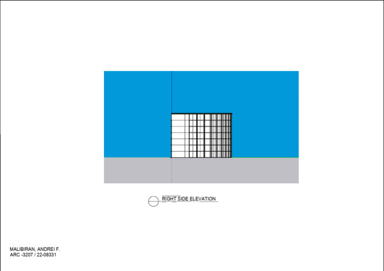 Right Side Elevation Plan - Accommodation Building | PDF