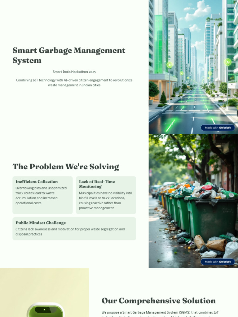 Smart Garbage Management System Pdf Internet Of Things Computing