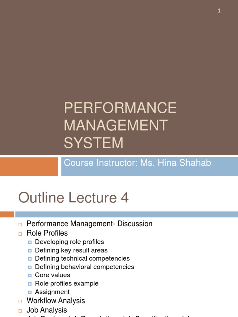 Lecture 4 Pms | PDF | Competence (Human Resources) | Employment