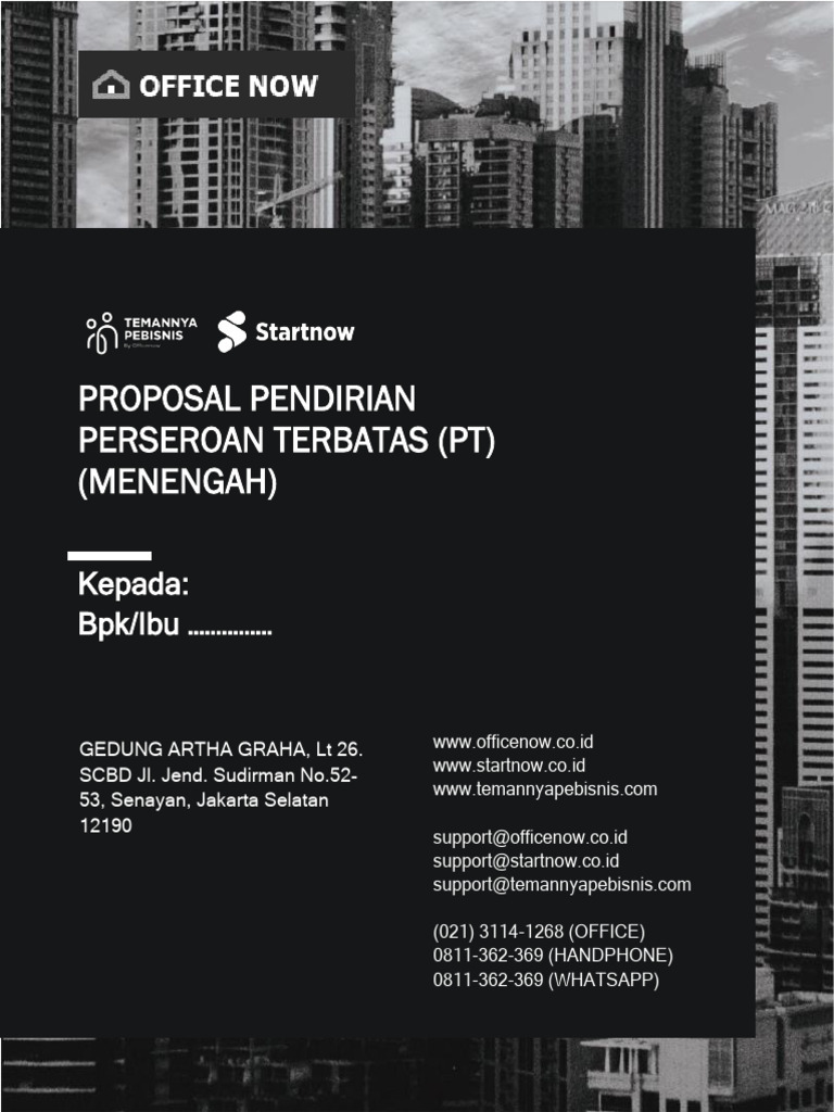 Proposal Pendirian PT dan Layanan Konsultan | PDF