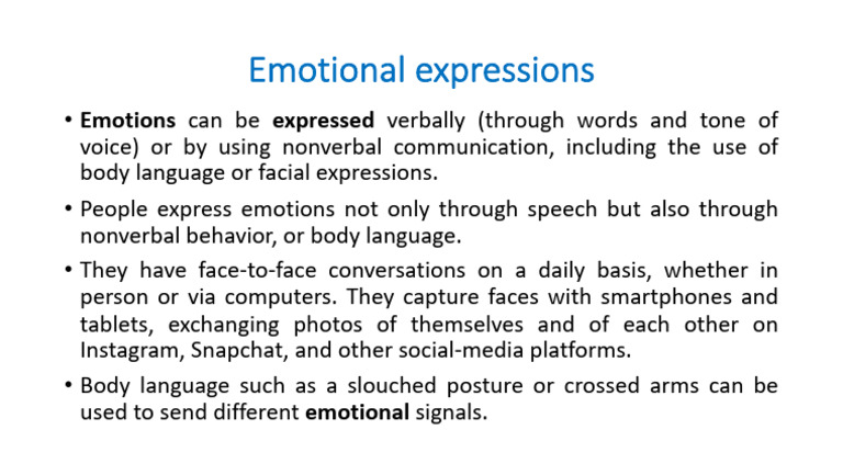 Understanding Emotional Expressions | PDF
