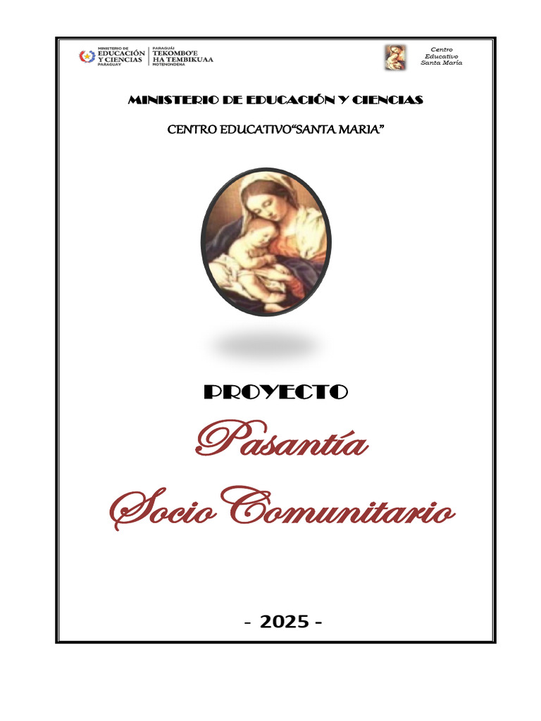 Proyecto Pasantia Cientifico 2025 | PDF | Aprendizaje | Comunidad