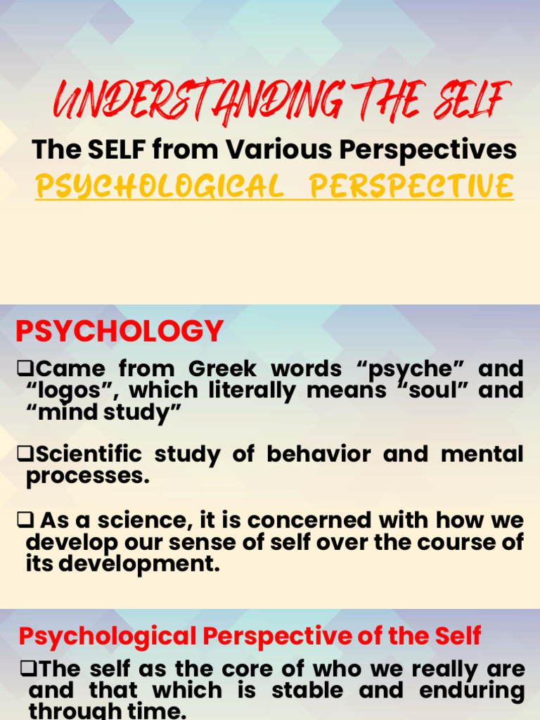 Lesson 1 Psychological Perspective | PDF | Cognitive Science | Psychology