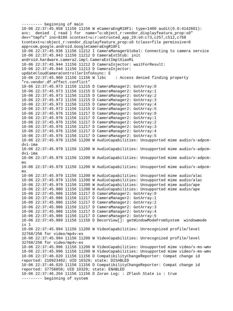 Log Cat 1759765065833 | PDF | Computer Engineering | System Software